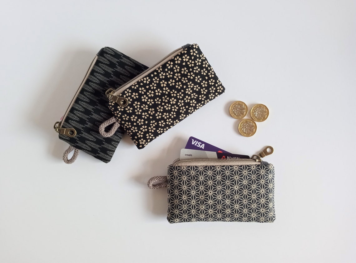 Mini Pouch, Coin Purse, Black - Etsy