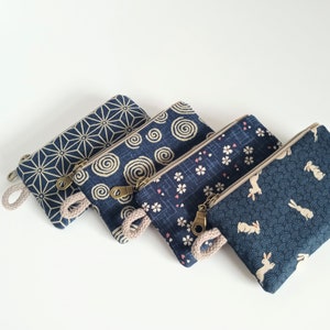 Mini Zipper Pouch, Coin Purse, Blue - Etsy