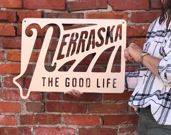 Metal Nebraska Sign - Etsy