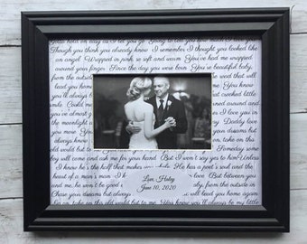 First Dance Lyrics Frame Father Daughter Dance Lyric Picture - Etsy