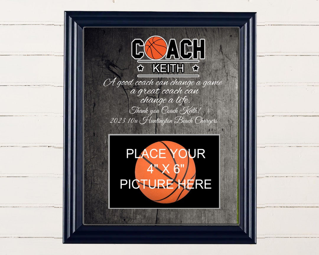 Coach Picture Frame Gift, Gift for Coach, A Good Coach Can Change A ...