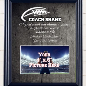 Coach Picture Frame Gift, Gift for Coach, A Good Coach Can Change A ...