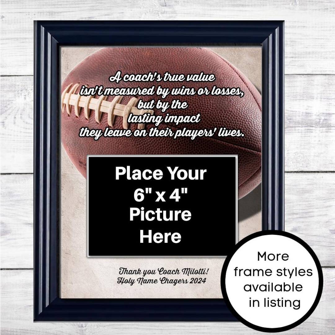 Custom Personalized Coach Appreciation Gift, Football Coach End of ...