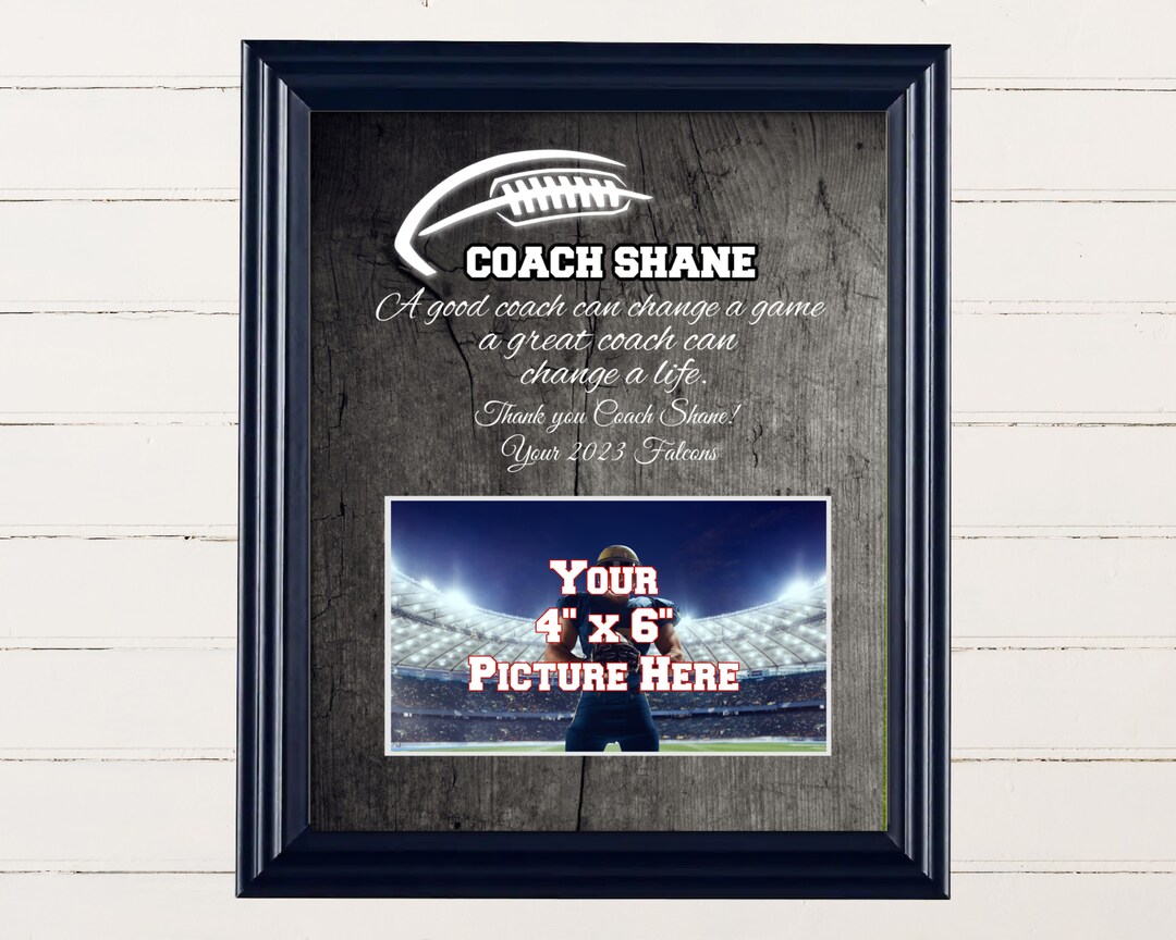 Coach Picture Frame Gift, Gift for Coach, A Good Coach Can Change A ...