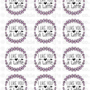 I Love (or Like) You A Latte Printable Tags - Etsy