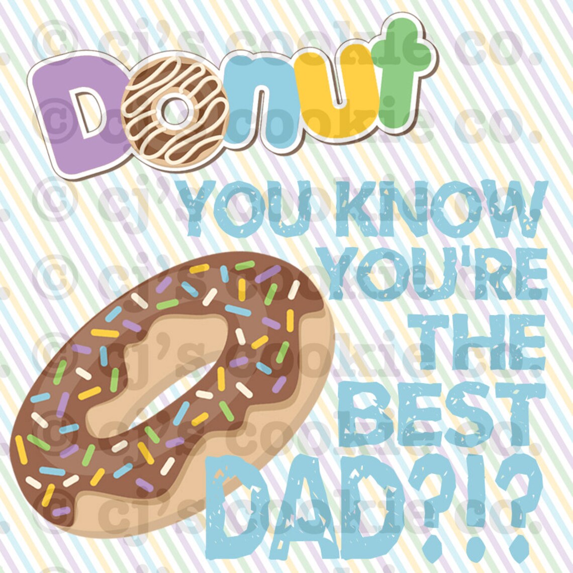 Donut You Know You're the Best Dad?!? Tags - Etsy