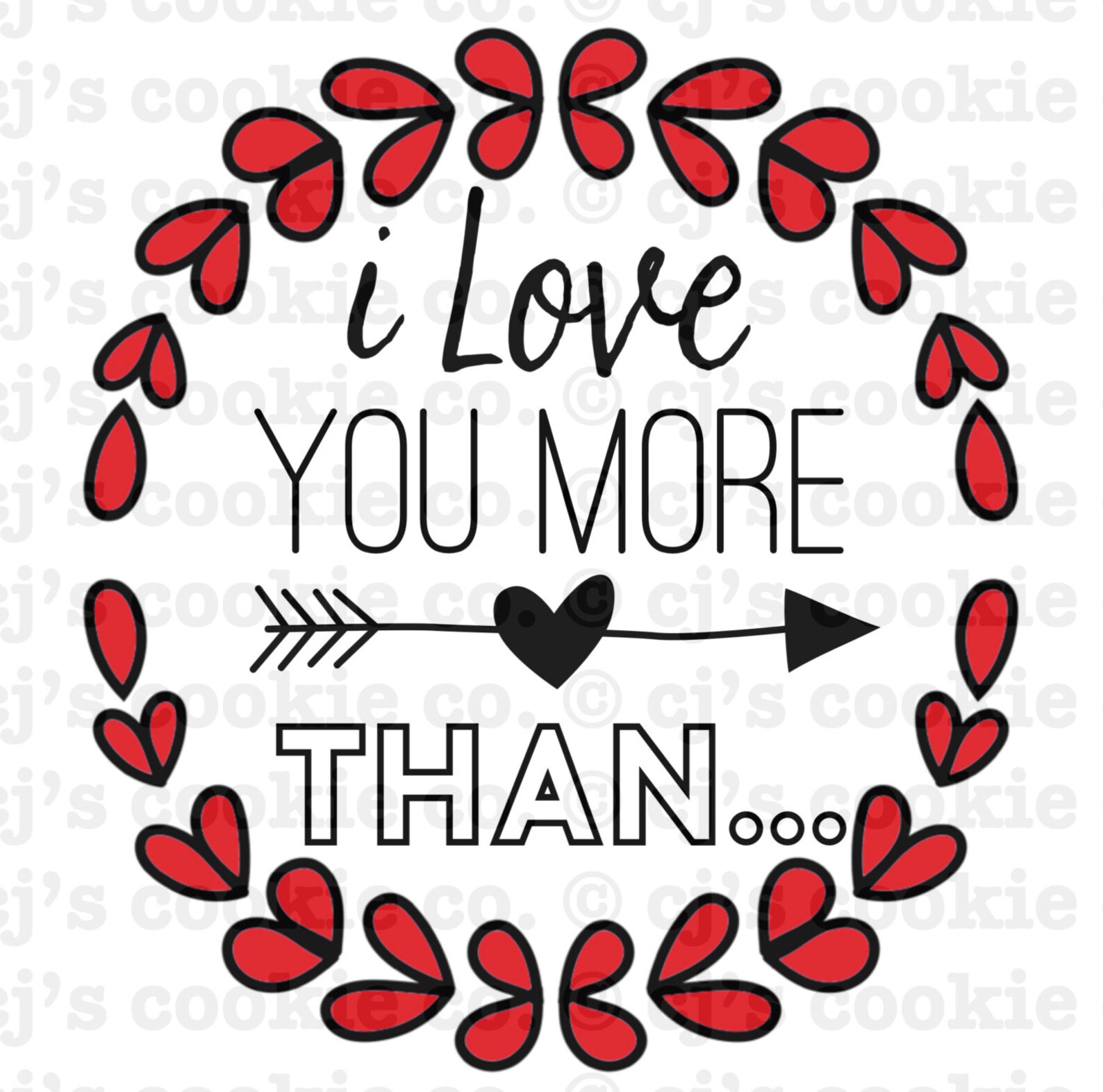 I Love You More Than... Valentine's Day Printable Tags - Etsy