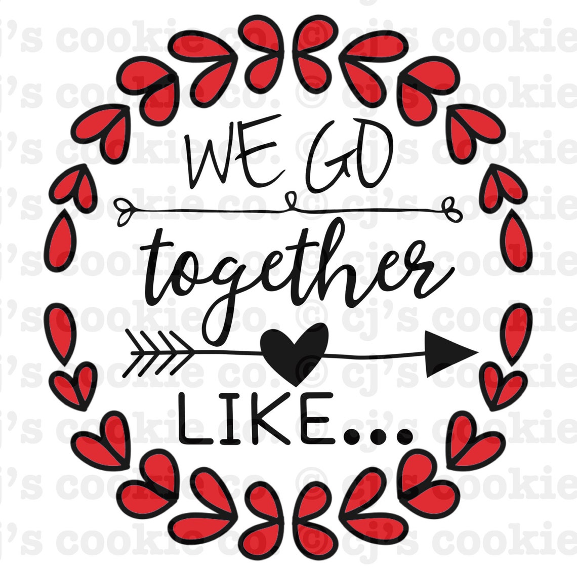 We Go Together Like... Valentine's Day Printable Tags - Etsy