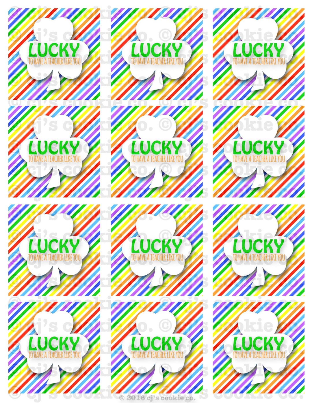 Lucky Gift Tags - Etsy