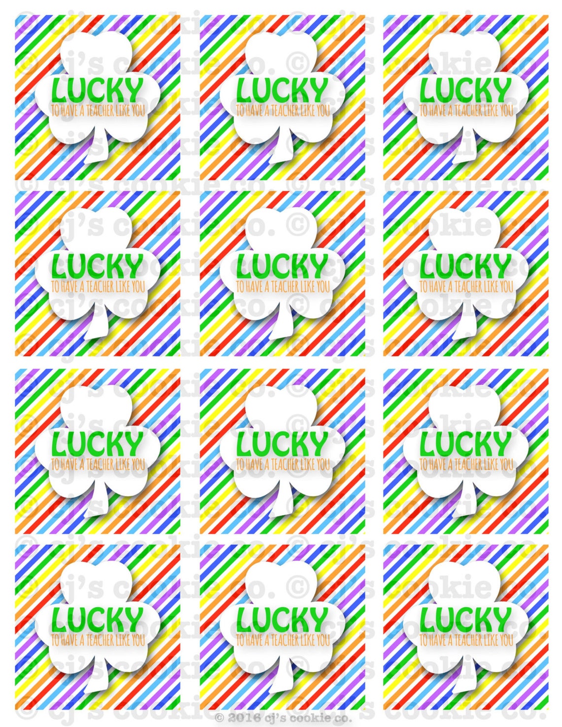 Lucky Gift Tags - Etsy