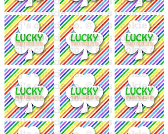 Lucky Clover Printable Mason Jar Topper or Gift Tags | Etsy
