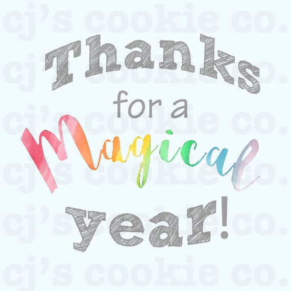 Thanks for a Magical Year Tags | Etsy