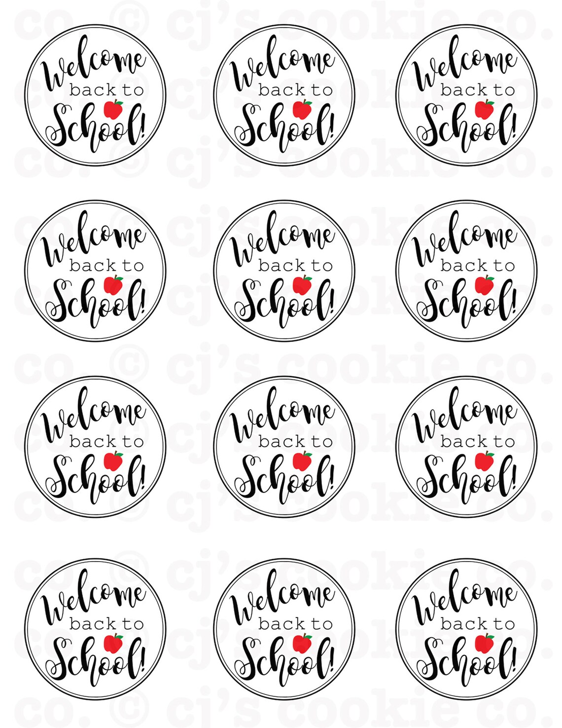 Welcome Back to School Printable Tags - Etsy