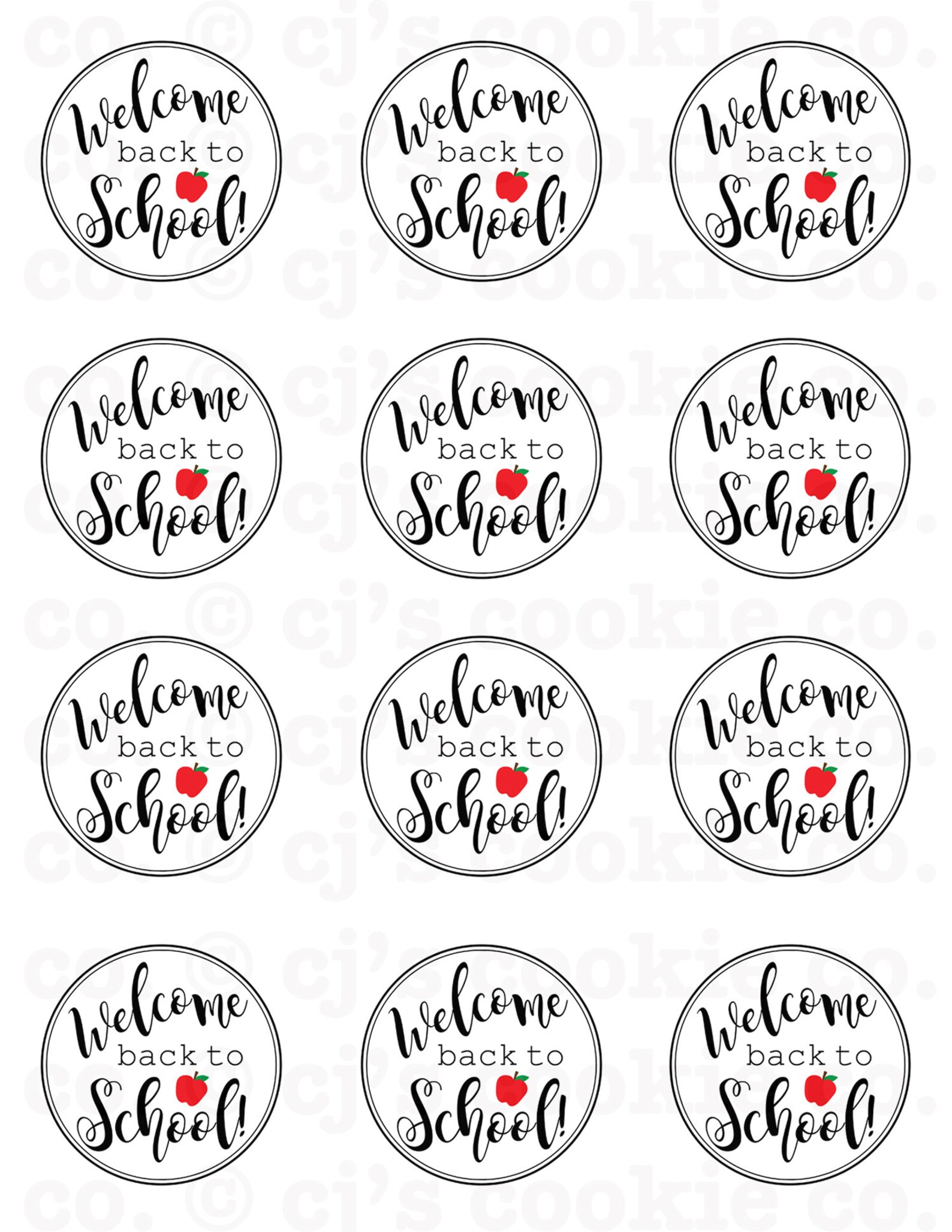 Welcome Back to School Printable Tags - Etsy