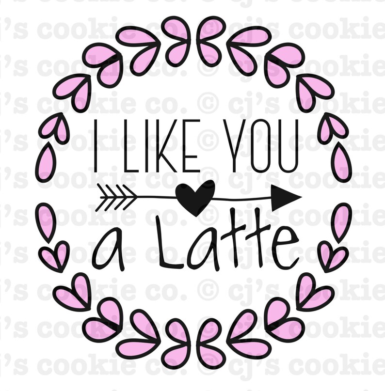 I Love or Like You A Latte Printable Tags | Etsy