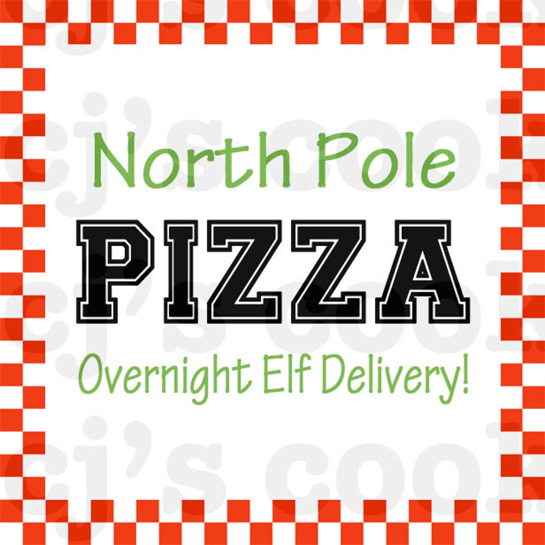 Elf Mini Pizza Box Printable Tags - Etsy