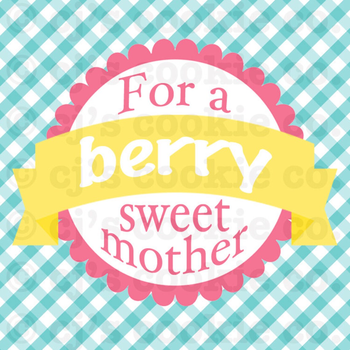 Berry "sweet" Mother - Mother's Day Printable Tags - Etsy