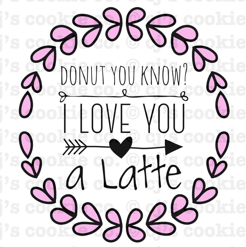 Donut You Know I Love or Like You A Latte Printable Tags - Etsy