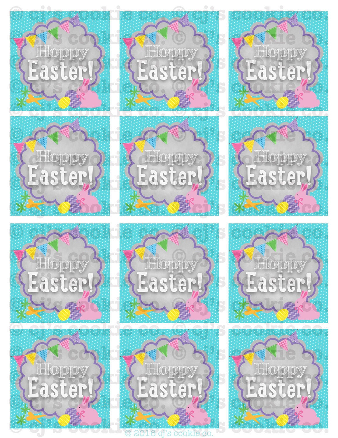 Easter Printable Tags | Etsy
