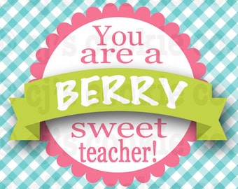 Berry Sweet Valentine's Day Printable Tags - Etsy