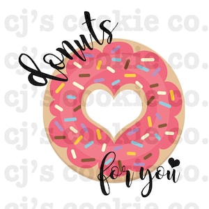 Donuts for You Printable Valentine Tags - Etsy