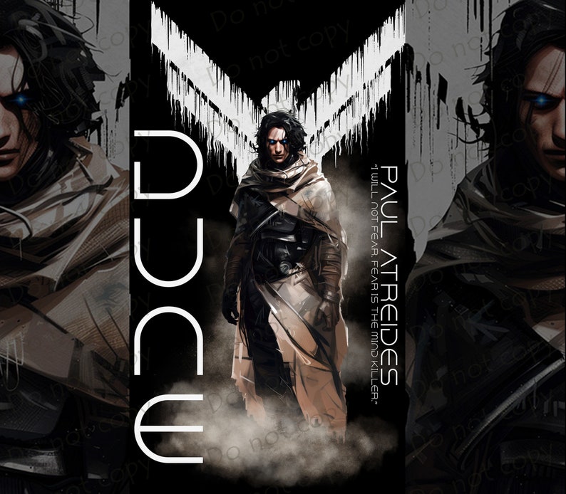 DUNE II Movie 2024 Tumblers Wrap Cartoon, 20oz Skinny, Timothée ...