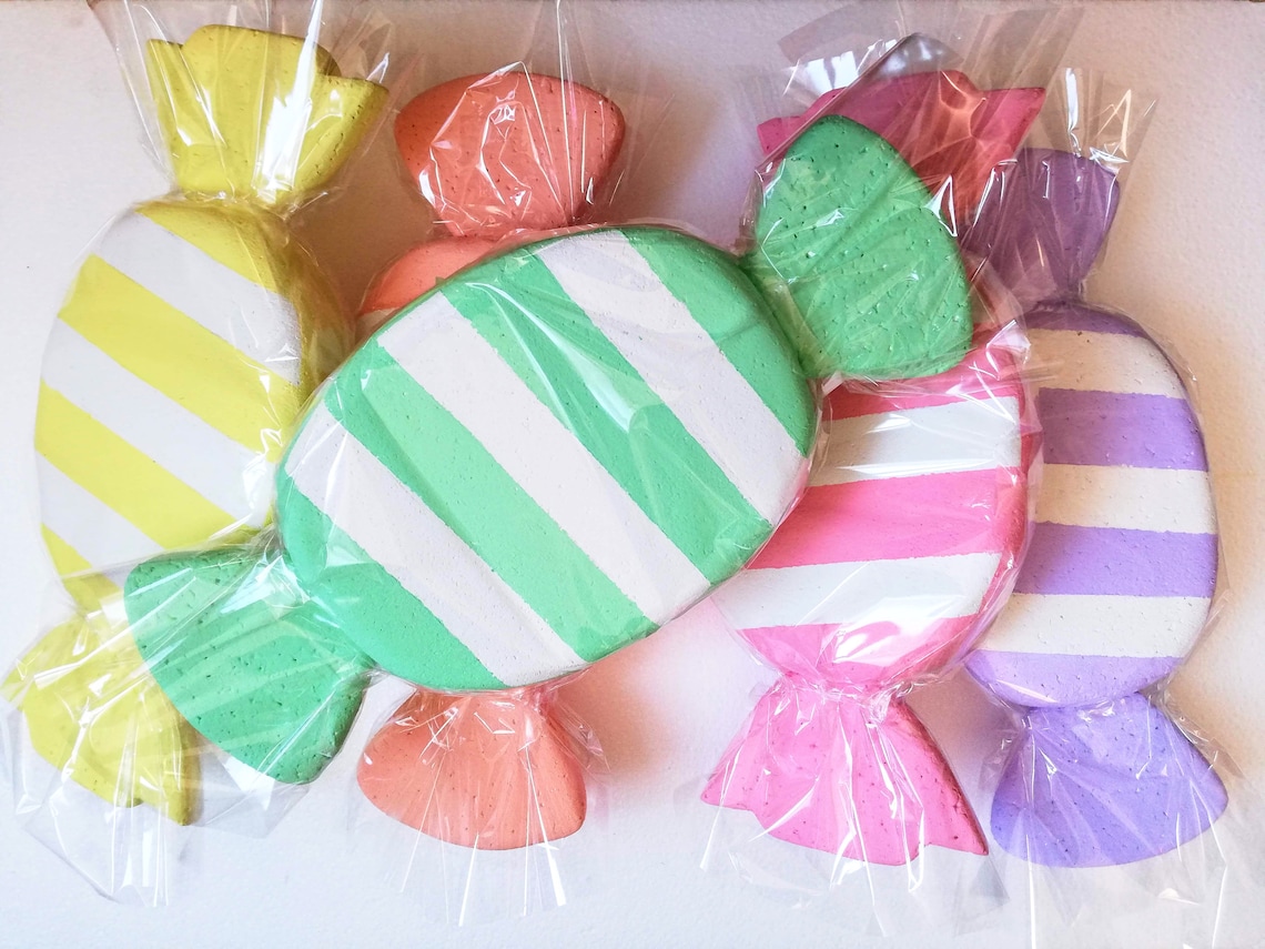 5 Giant Fake Candies 14 35 cm Large wrapped candy | Etsy