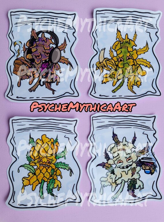 Series 1 Budz in Baggiez Stickers - Etsy