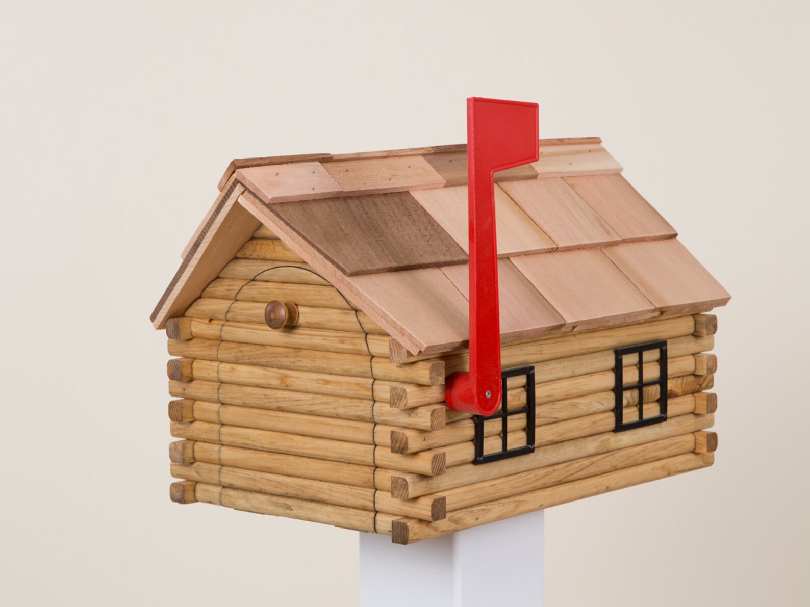 Amish Barn Style Log Cabin Mailbox - Etsy