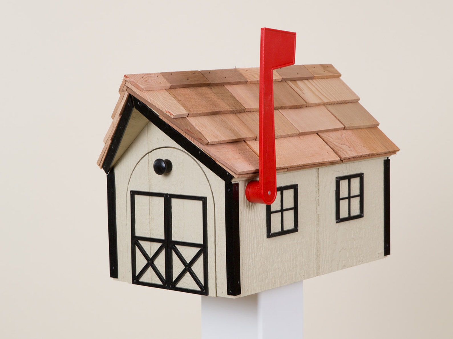 Amish Barn Style Mailbox (beige Mailbox Series) - Etsy