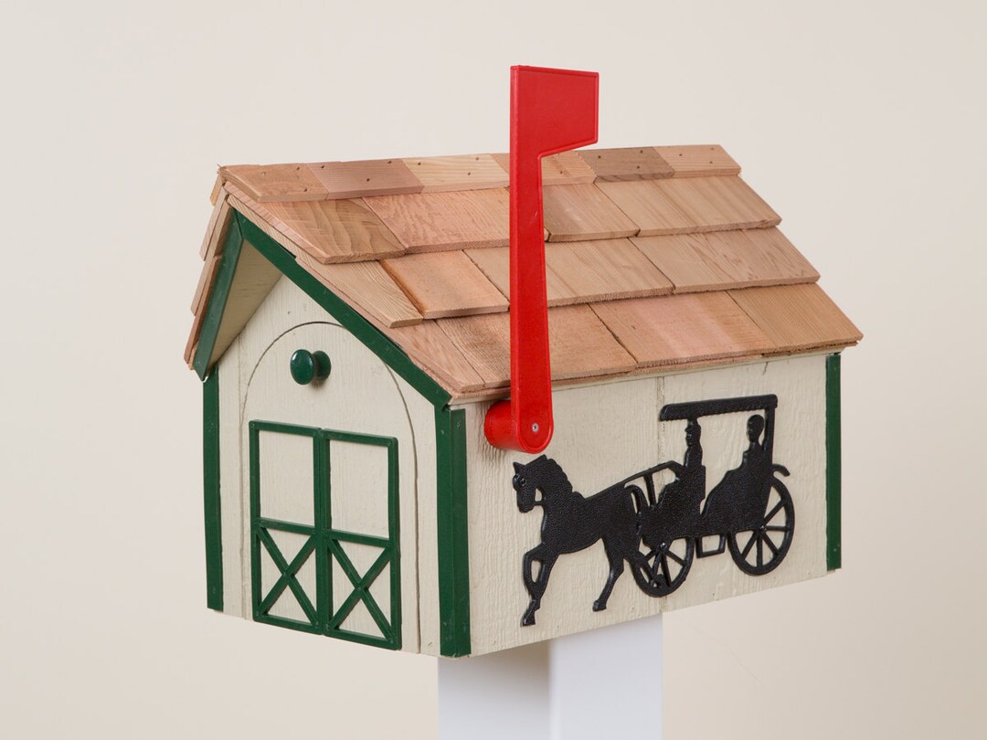Amish Barn Style Mailbox - Etsy