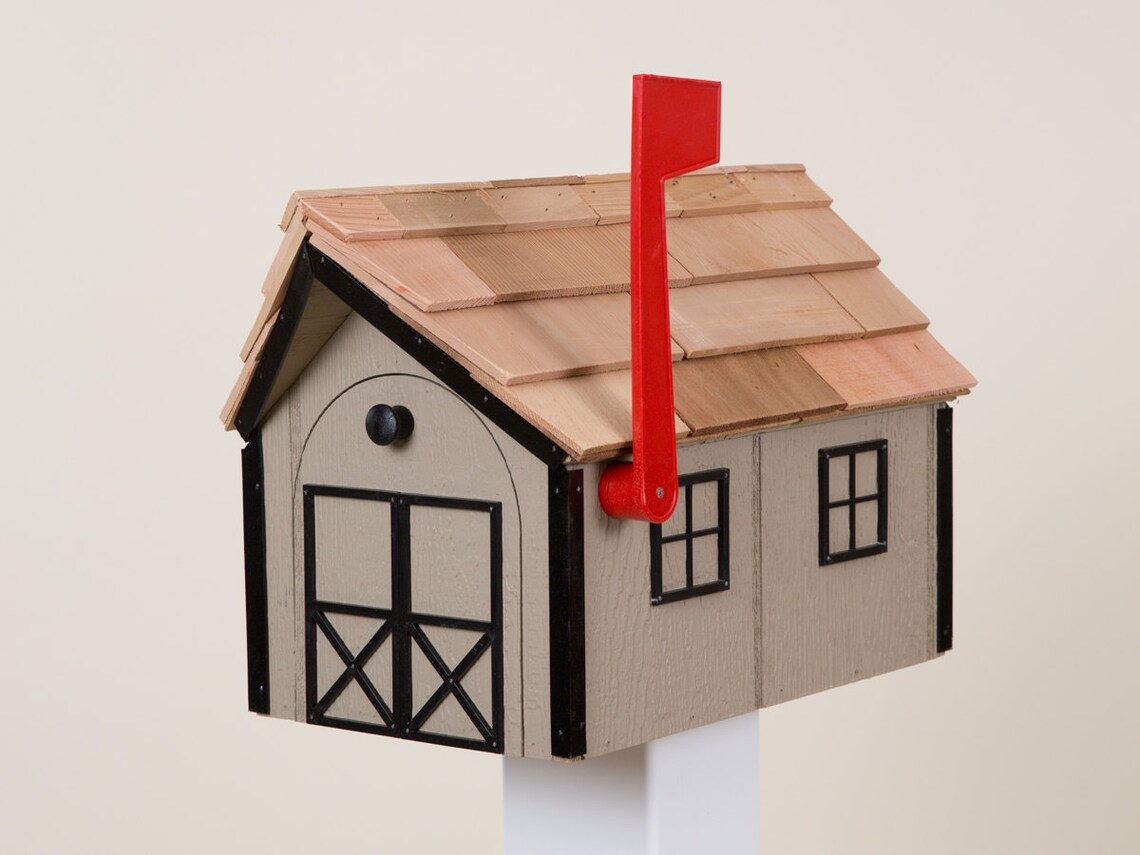 Amish Barn Style Mailbox clay Mailbox Series - Etsy