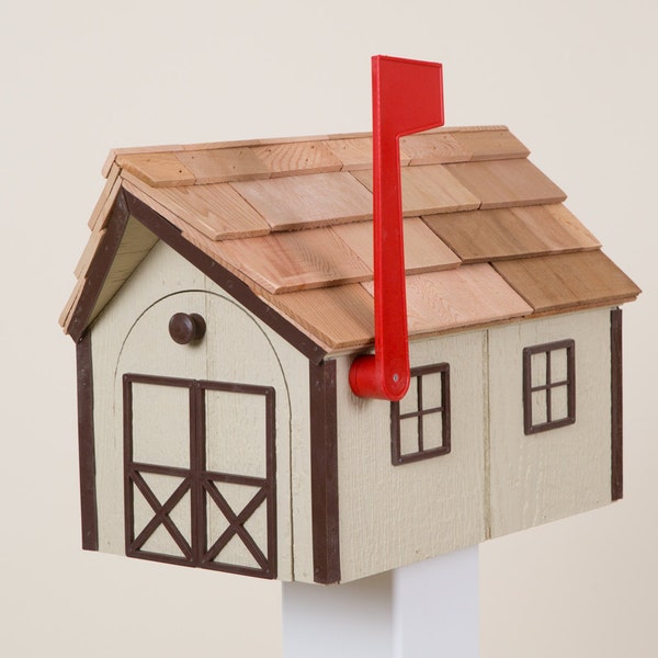 Red Barn Mailbox - Etsy