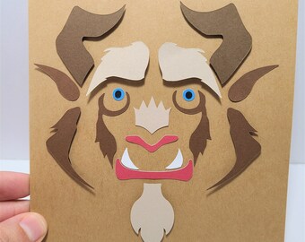 Beauty Beast Card | Etsy