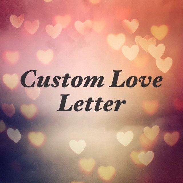 Custom Love Letter - Etsy