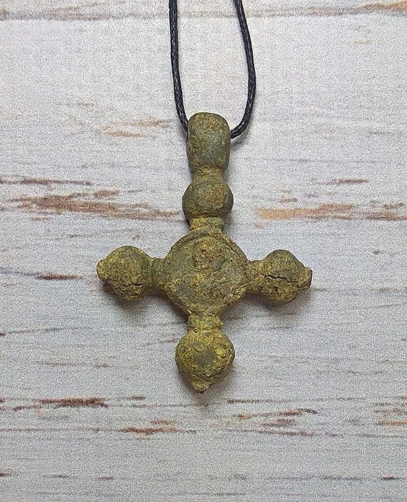 Ancient great lead cross 11-13 st. from the images of the | Etsy