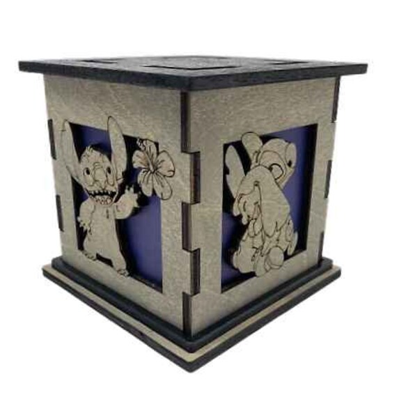 Lilo & Stitch Light up Box 5in Cubed Shelf Décor Fan | Etsy