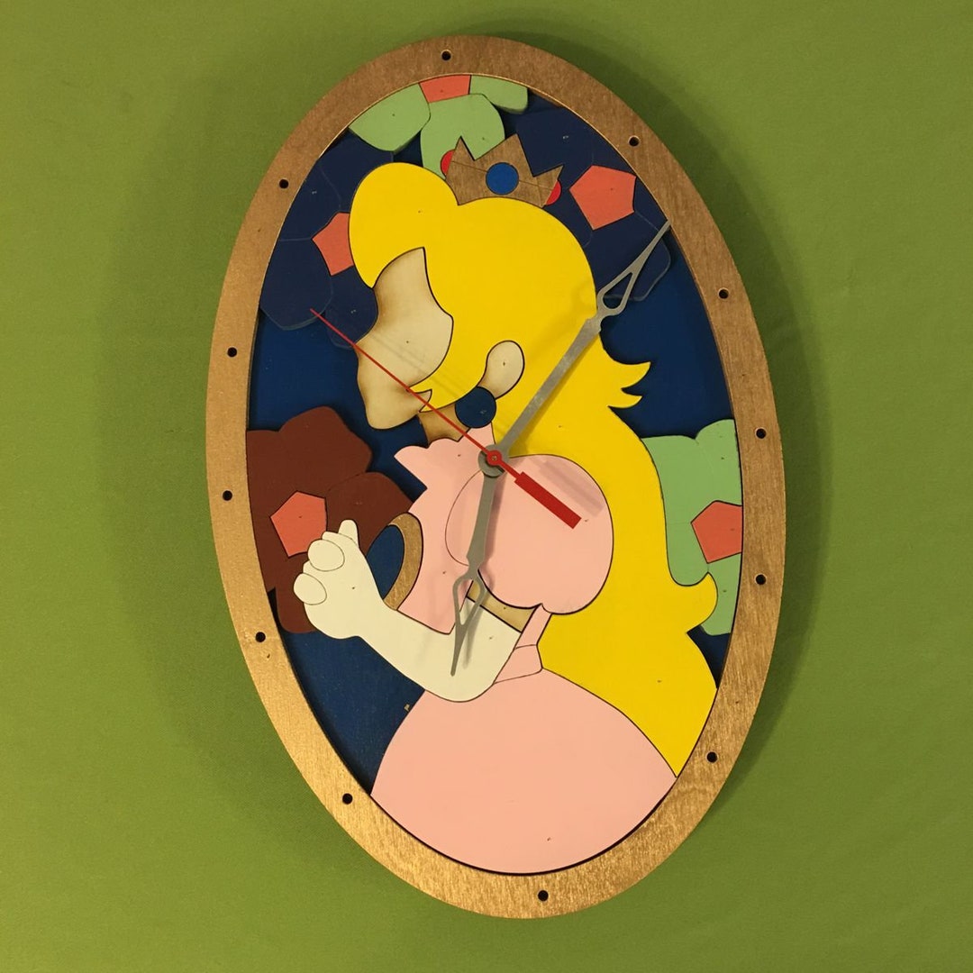 Princess Peach Clock - Etsy