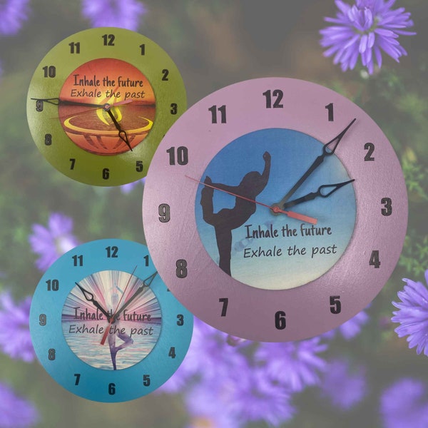 Yoga Wall Clock - Etsy