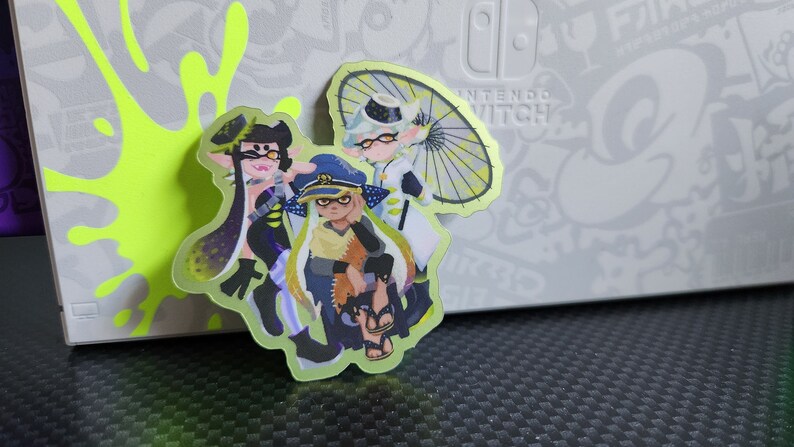 Splatoon 3 Squid Sisters and Captain Sticker - Etsy