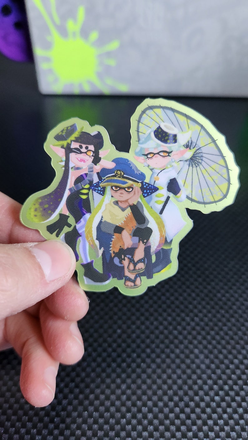 Splatoon 3 Squid Sisters and Captain Sticker - Etsy
