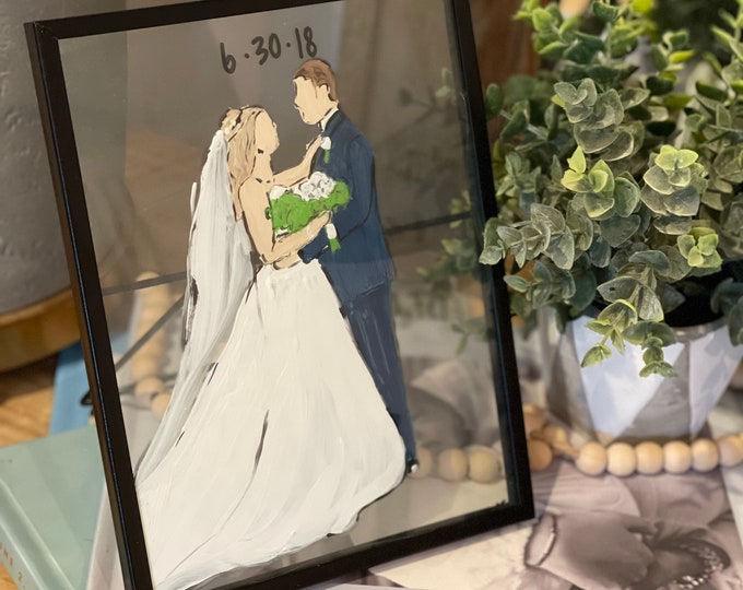 Hand Painted Glass Portraits - Etsy