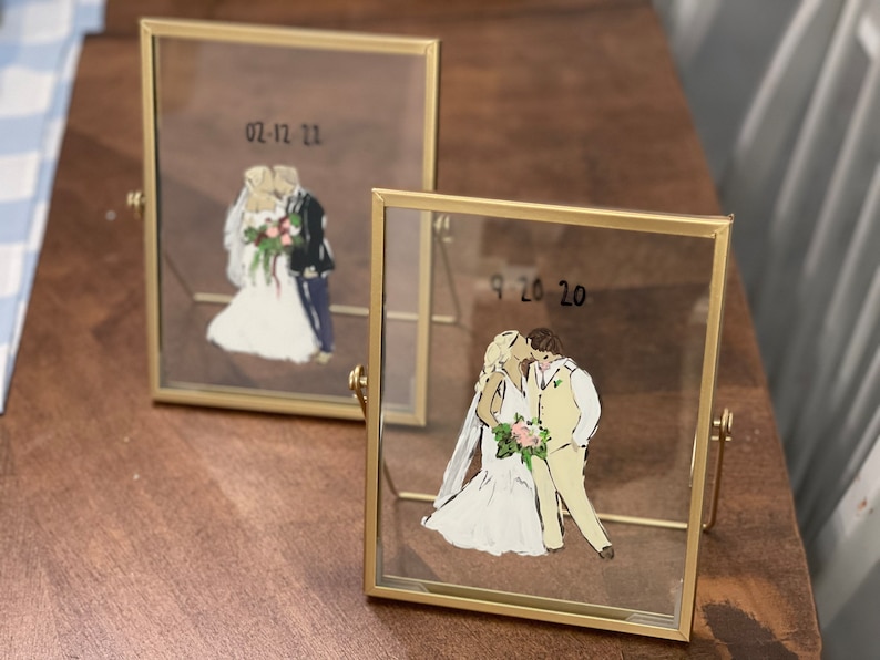 Hand Painted Glass Portraits - Etsy