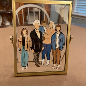 Hand Painted Glass Portraits - Etsy