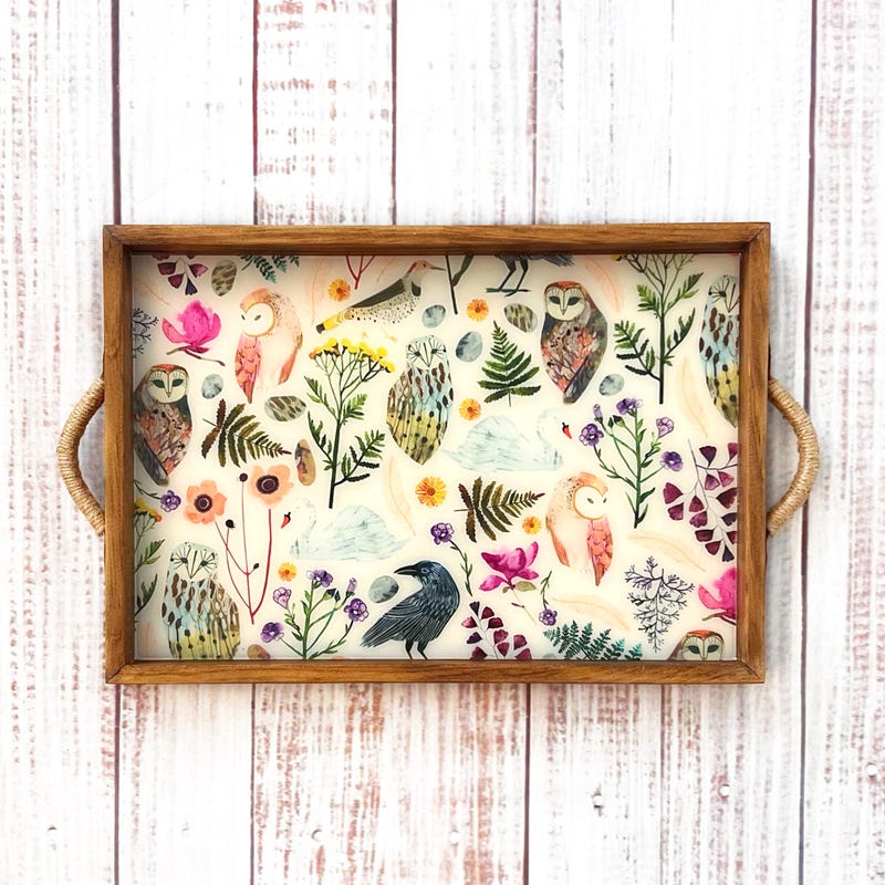 Owl Serving Tray - Etsy