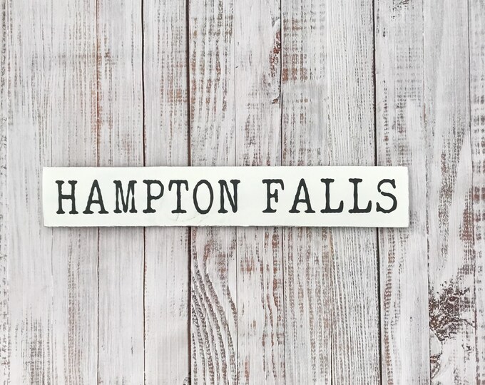 Hampton Falls Sign-new Hampshire Sign-city and Town Sign-state Sign ...