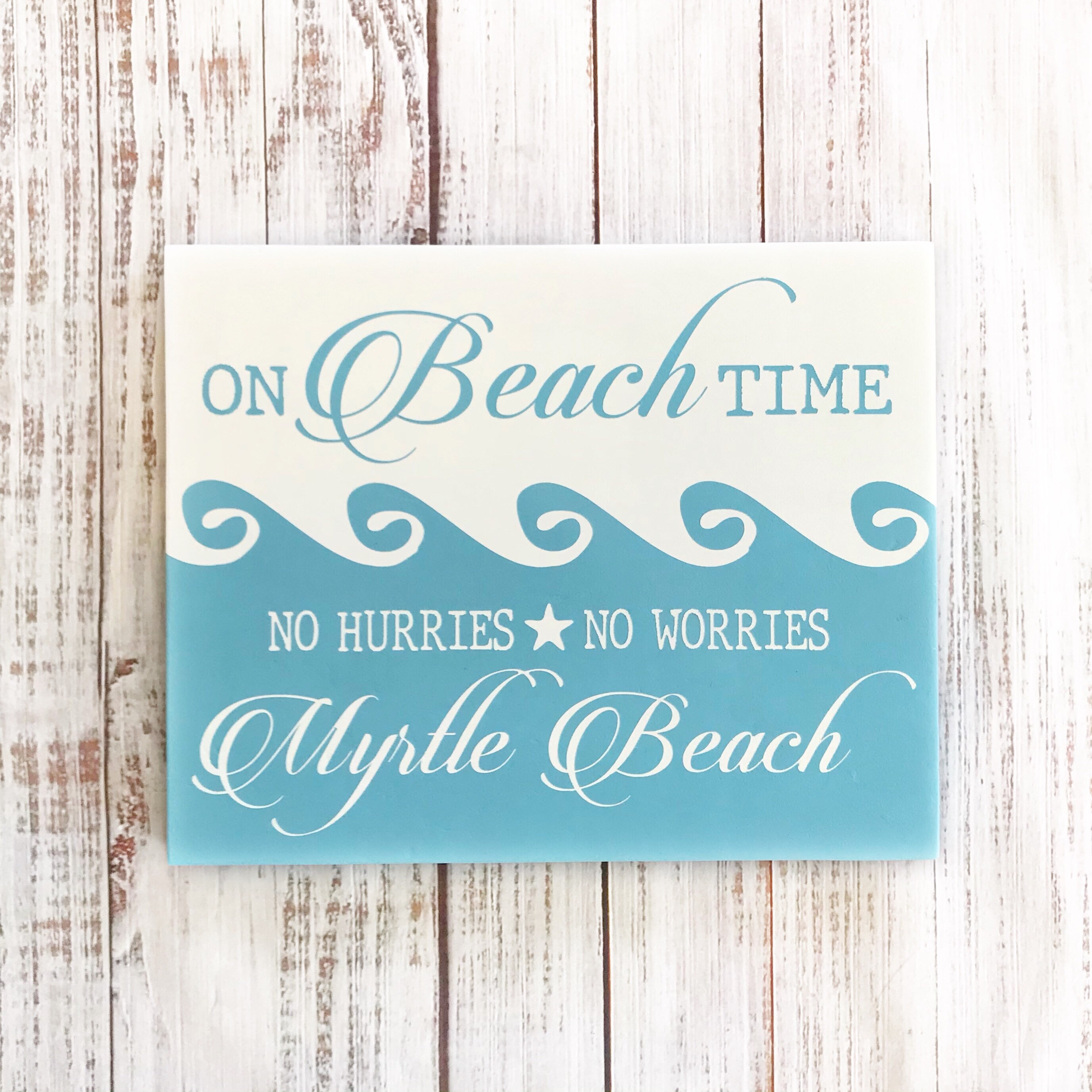 Cape Cod-beach Sign-on Beach Time Sign-beach Decor-beach - Etsy