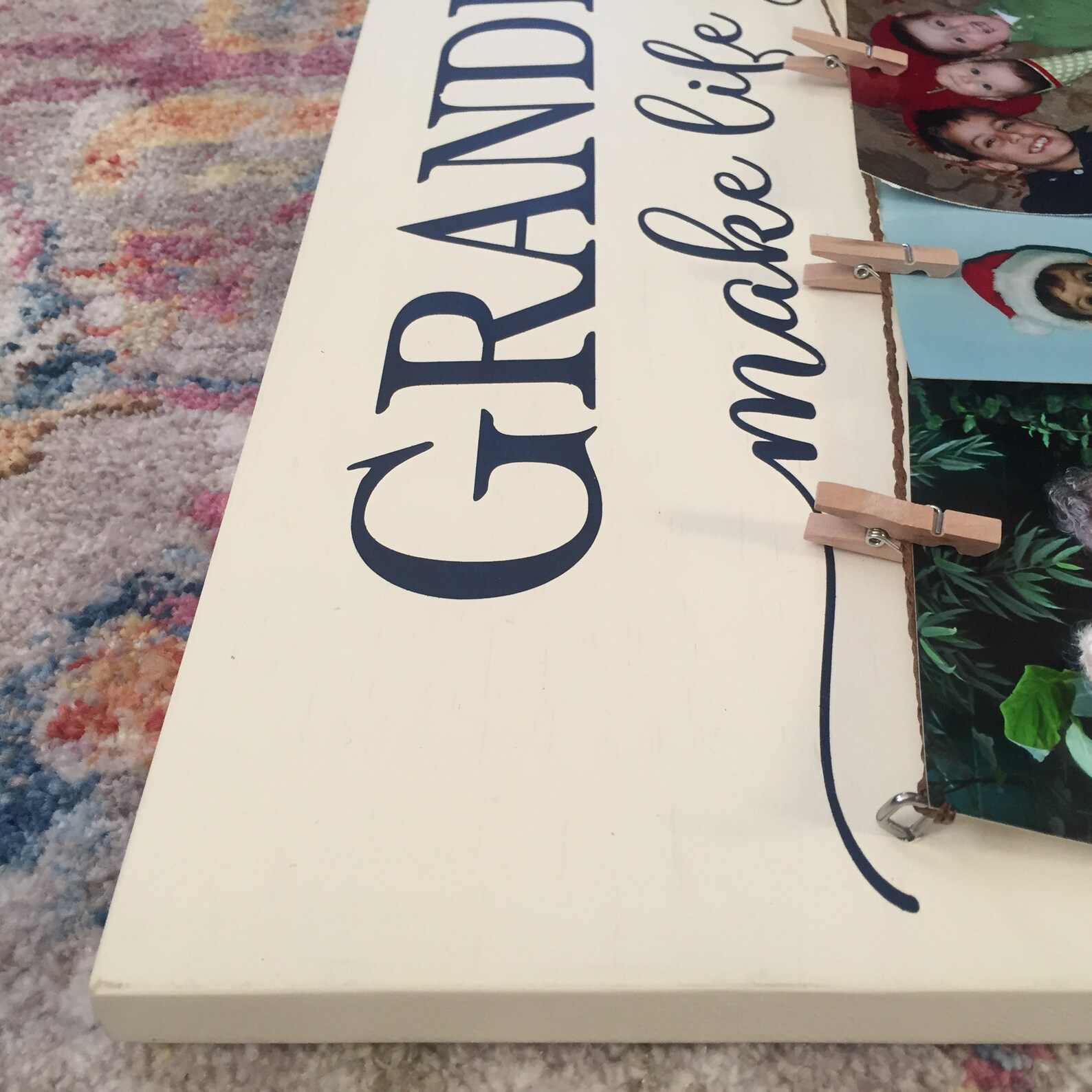 Grandkids Photo Display-handpainted Sign-photo - Etsy