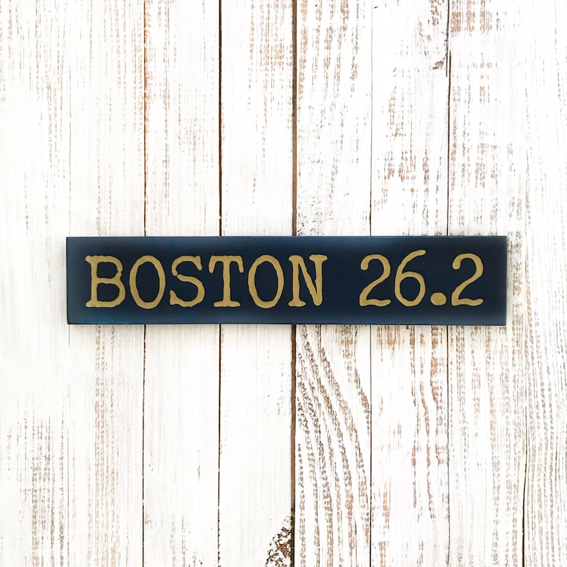 Boston Marathon Sign-marathon Decor-boston Marathon-custom - Etsy