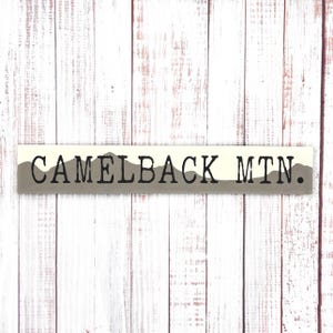 CAMELBACK Mountain Wooden Sign, Poconos Ski Resort Decor, Ski Sign ...